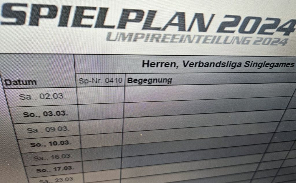 Spielplan 2024 online